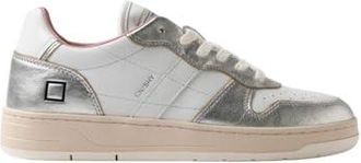 D.A.T.E. SNEAKERS Donna DATE W421-CR-SH-WS COURT SHINY WHITE/SILVER