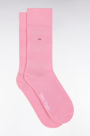 Eden Park Chaussettes Cerclées En Coton Stretch Mélangé Roses