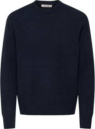 Only & Sons Onsjames RLX Crew Knit, Dark Sapphire, L