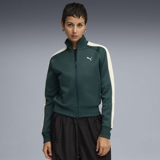 Puma T7 ALWAYS ON Kurze Trainingsjacke Damen, Kleidung, Gr&uuml;n, S