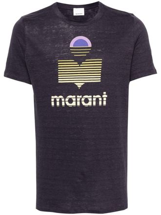 Isabel Marant t-shirt Karman en lin - Violet