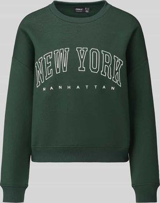 Only Loose Fit Sweatshirt aus Baumwoll-Mix Modell SWEAT