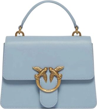Pinko Pinko, Femme, Sacs, Bleu, Taille: ONE Size Mini Love Bag Top Handle Light