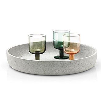 Blomus MOON- Dekoschale aus Polystone in puristischer Beton-Optik, hochwertige Verarbeitung, Industrial-Design, individuell nutzbar, trendiges Wohnaccessoire