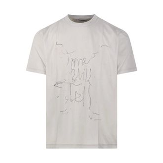 Our Legacy Homme, Tops, Beige, Taille: M T-shirt imprim&eacute; Endless Wedding