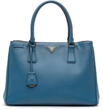 Prada Hobo Bags - Medium Saffiano Lux Galleria Satchel - Gr. unisize - in Blau - f&uuml;r Damen