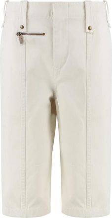 Burberry Capri Baumwoll-Bermudashorts - - Shorts - Damen - Wei&szlig; - XS