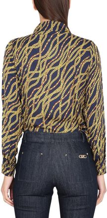 Michael Michael Kors Silk-Viscose Blend Shirt - Blue