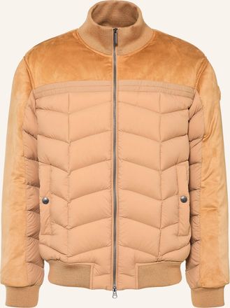 Colmar Daunenjacke Im Materialmix braun