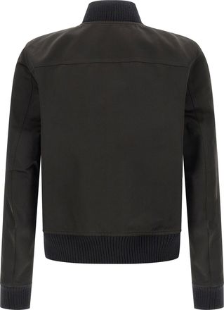 Rick Owens Cotton Bomber Jacket - Black