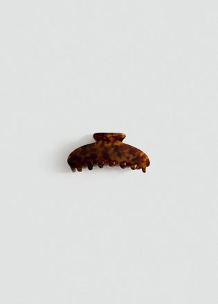 Mango Perlmutt-Effekt Haarklammer schokolade - Damen - Einheitsgr&ouml;&szlig;e - MANGO