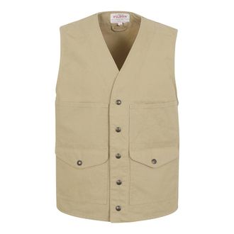 Filson Homme, Vestes, Brun, Taille: L Gilet en coton &agrave; poches boutonn&eacute;es