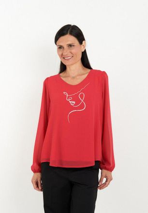 Seidel Moden Langarmbluse im modischen Lagenlook, MADE IN GERMANY