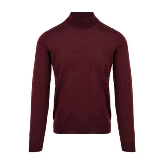 FILIPPO DE LAURENTIIS Bordeaux Pullover f&uuml;r Herren - - Knitwear - Herren - Rot - M