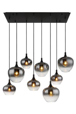 Globo Lighting H&auml;ngeleuchte, Schwarz, Metall, Glas, 45x120x105 cm, Lampen & Leuchten, Innenbeleuchtung, H&auml;ngelampen, Esstischlampen