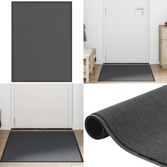 vidaXL Vidaxl - Paillasson anthracite 90x120 cm