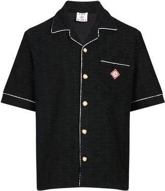 Casablanca Chemise textur&eacute; en tissu &eacute;ponge en coton m&eacute;lang&eacute;