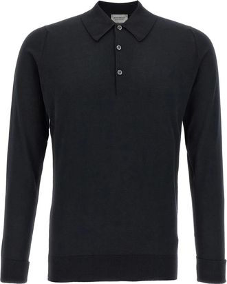 John Smedley Homme, Tops, Noir, Taille: XL Finchley Polo