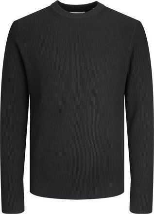 Jack & Jones Jack & Jones Mens JPRPERFECT Knit Crew Neck SN Pullover, Black, XL