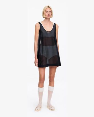 Arket Und Laila Gohar A-Linien-Minikleid -Blau