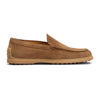 Tod's Homme, Chaussures, Brun, Taille: 43 1/2 EU Mocassins Slippers en Su&egrave;de