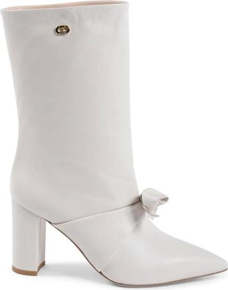 Dee Ocleppo Femme, Chaussures, Blanc, Taille: 41 EU Chic Bottines en Cuir avec Détail