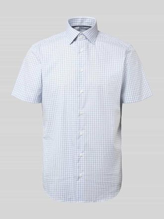 Christian Berg Regular Fit Business-Hemd aus Baumwolle mit Kentkragen