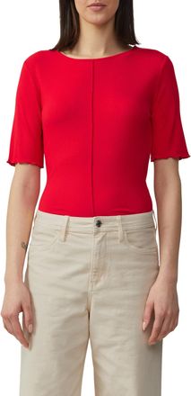 s.Oliver Geripptes Slim-Fit-Shirt mit Nahtdetail