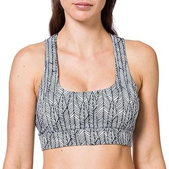 Intimuse Intimuse intimuse Damen Yoga Top mit Polsterung, Top De Sport Femme, Gris (grau melange), 40 (Taille fabricant: Large)