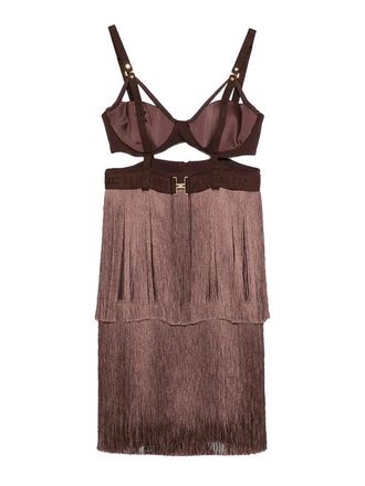 Elisabetta Franchi Knielanges Kleid - Braun