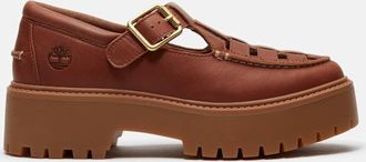 Timberland Stone Street Schnallenschuh mit Plateausohle f&uuml;r Damen in Braun, Damen, Braun, Gr&ouml;&szlig;e
