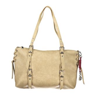 Desigual Lanuza Half Logo Bag - - Bags - Damen - Beige - ONE SIZE