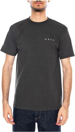 Obey Homme, Tops, Noir, Taille: M T-shirt Architecture of the Universe