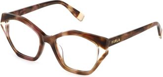 Furla Femme, Accessoires, Brun, Taille: 52 MM Monture optique oeil-de-chat