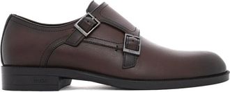 HUGO BOSS Homme, Chaussures, Brun, Taille: 42 1/2 EU Tayil-Monk-Bunl Leather Shoe