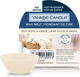 Yankee Candle Company Schmelzwachs aus weicher Wolle und Bernstein