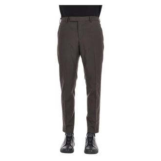 Pantaloni Torino Braune Wollhose Stretch Fit - - Trousers - Herren - Braun - M