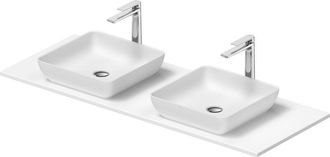 Duravit Sivida Doppelwaschtisch Set eckig inkl. Konsole - Duravit