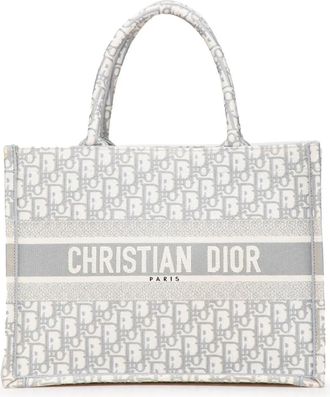 Dior Shopper - 2022 Medium Oblique Canvas Book Tote - Gr. unisize - in Grau - für Damen