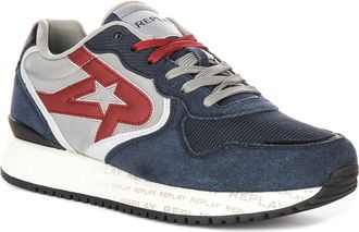 Replay Herren Fiber M Sense Sneaker, 290 Navy RED, 42 EU