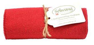 Solwang 100% &Ouml;ko-Tex zertifiziertes d&auml;nisches K&uuml;chenhandtuch hergestellt in Indien (warmes Rot)