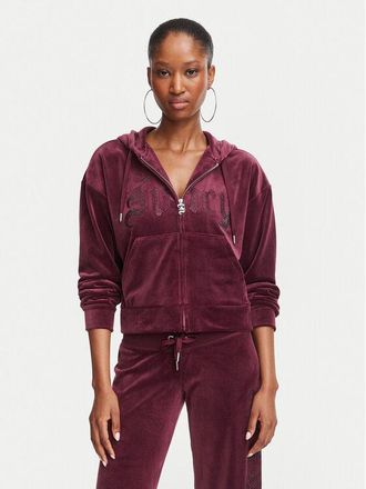 Juicy Couture Sweatshirt Old Gothic JCWAS226333 Dunkelrot Slim Fit
