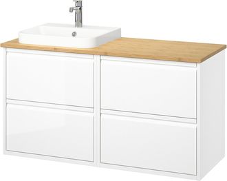 IKEA ÄNGSJÖN / BACKSJÖN Waschbeckenschr./Waschb./Mischbat