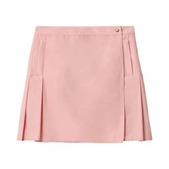 Burberry Minirock aus plissiertem Stretch-Nylon - - Skirts - Damen - Rosa - XS