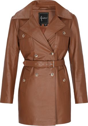 Faina Mantel Frauen braun