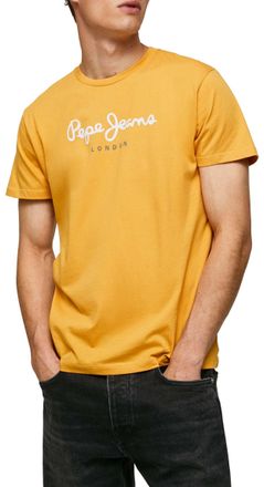 Pepe Jeans London Herren Eggo N T-Shirt, Yellow (Ochre Yellow), XXL