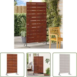 vidaXL vidaXL Gartenprivatsph&auml;re - Sichtschutz Grau 100 x 50 x 180 cm Wetterfeststahl