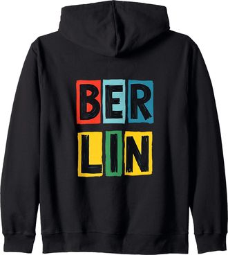 Mapanoli Design Berliner Bl&ouml;cke im modernen Stil - Urban Travel Vibes Kapuzenjacke