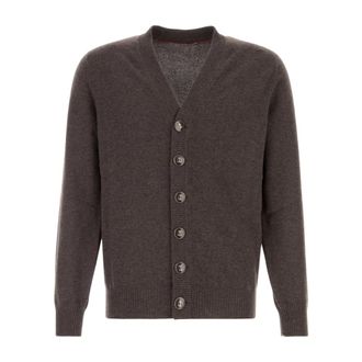 Brunello Cucinelli Kaschmir-Strickjacke - - Knitwear - Herren - Braun - 2XL