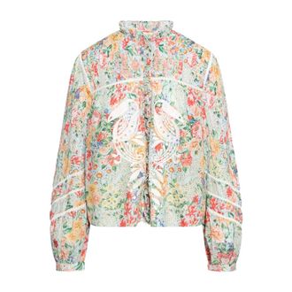 Farm Rio Rendeira Cutwork Langarmbluse - - Blouses & Shirts - Damen - Mehrfarbig - S